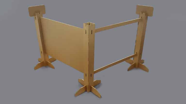 Cardboard Modular Barrier System | Eco Friendly | Envoprint