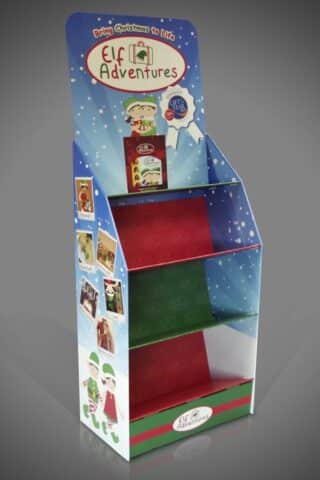 Christmas Displays Stands As FSDU, Counter-Top Or Dump Bins